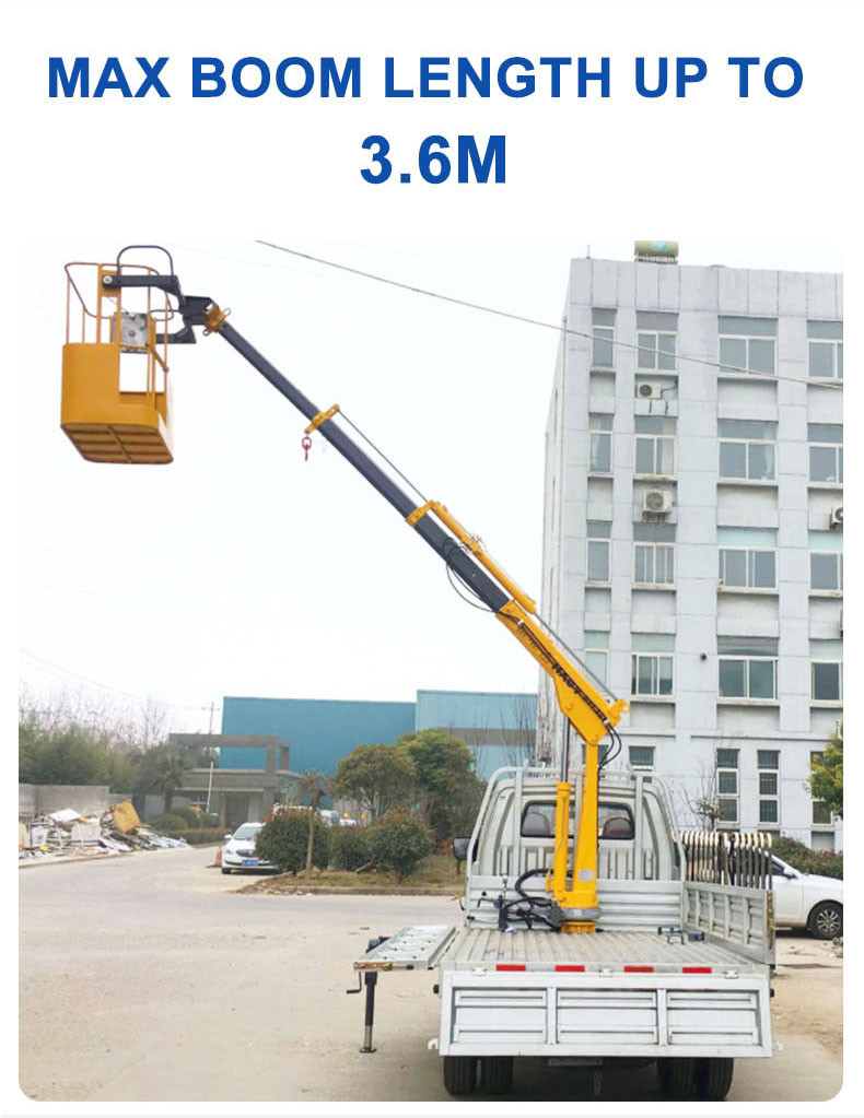 China 800 kg Pickup Crane Without Outriggers Suppliers, Manufacturers ...